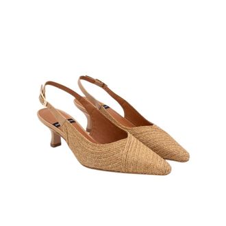 &Aacute;ngel Alarc&oacute;n Angel Alarcon, Femme, Chaussures, Brun, Taille: 40 EU Escarpin Slingback Olivia