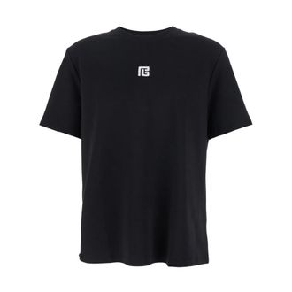 Balmain Crewneck T-Shirt - - Tops - Herren - Schwarzk - L