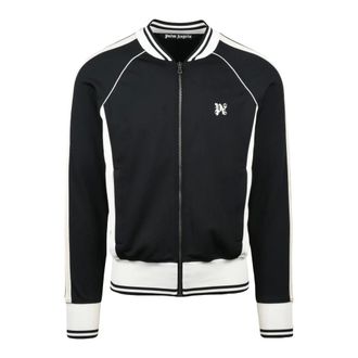 Palm Angels Homme, Sweatshirts et sweats &agrave; capuche, Noir, Taille: M Giubbotto Felpa