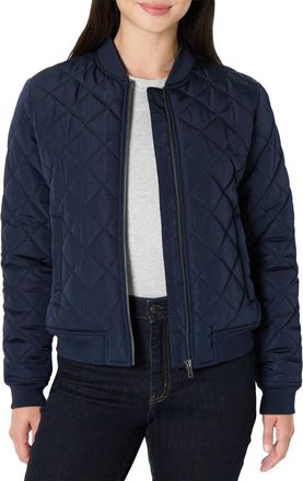 Amazon Essentials Damen Regular Fit: Gesteppte Bomberjacke, Marineblau, XXL