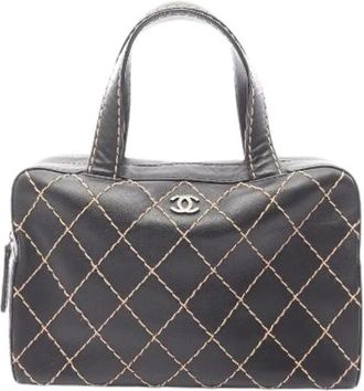 Chanel Sac &agrave; main en cuir Pre-owned Wild Stitch - Femme - Pre-owned - Noir - Taille: ONE Size