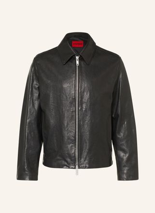 HUGO BOSS Hugo Lederjacke Liro schwarz