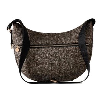 Borbonese Femme, Sacs, Noir, Taille: ONE Size Luna Bag Middle