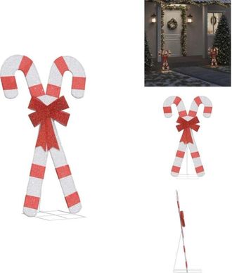 vidaXL Décoration de Noël en forme de canne à sucre 50 led blanc chaud - Décoration De Noël - Décorations De Noël - Décoration De Noël Extérieure - Lumière