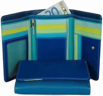 Mywalit Portefeuille Femme en Cuir Medium tri-Fold w/Outer Zip Purse - 363-92 - Seascape