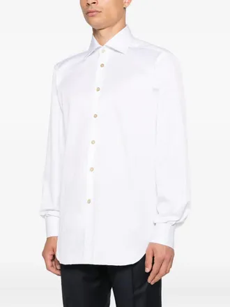 Kiton Womens Button-Down Shirt Aw25 M