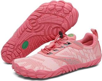 Saguaro Barefoot Shoes Femme Trail Running Minimalistes Escalade Chaussures de Randonnée Homme Respirantes Légères Couleur Rose 38 EU