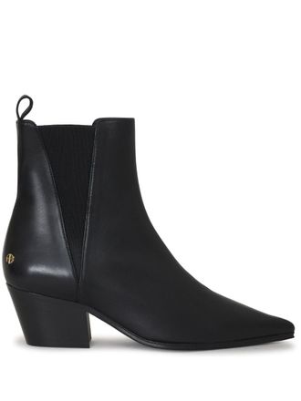 Anine Bing bottines Sky en cuir - Noir