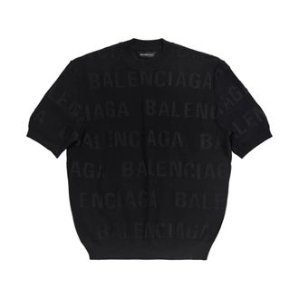 Balenciaga Round-Neck Strickwaren - - Knitwear - Damen - Schwarzk - S