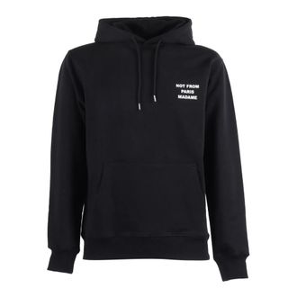 Dr&ocirc;le de Monsieur Kapuzenpullover mit Blockbuchstaben-Slogan - - Sweatshirts & Hoodies - Herren - Schwarzk - XL