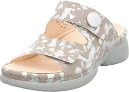 Think Damen CAMBIO chromfrei gegerbte nachhaltige Pantolette, Taupe/Kombi 3000