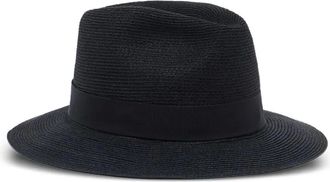 Giorgio Armani fédora à ruban - Noir