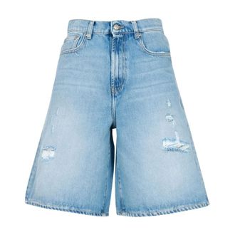 Roy Rogers Short en jean - Femme - Shorts - Bleu - Taille: W26