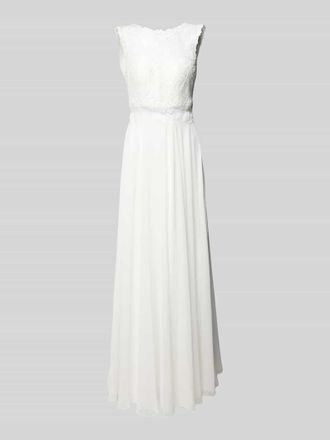 Mascara Abendkleid mit Spitzenbesatz