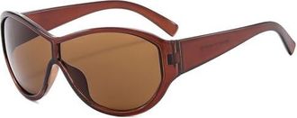 Generic Lunettes De Soleil Dext&eacute;rieur &Agrave; Monture Large For Hommes, For Les Vacances, D&eacute;placements Quotidiens, Le Sport Et Femmes(Orange)