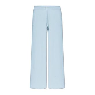 Versace Wollmischung Schlaghose mit Frottierstruktur - - Trousers - Damen - Blau - M