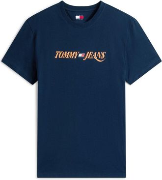 Tommy Hilfiger T-Shirt aus Baumwolle mit Label-Print, Regular Fit in