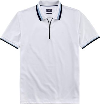 Olymp Herren Polo-Shirt Kurzarm Casual.Wirk,Interlock,984 Casual Circular Knit Regular fit,99 Keine Zuordnung m&ouml;glich,Weiss 00,L