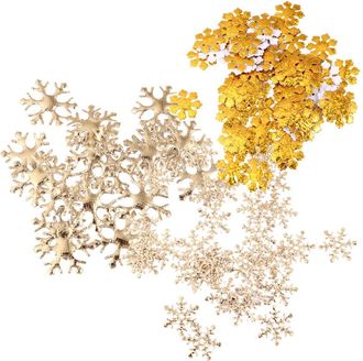 Soimiss 500 St&uuml;ck Weihnachtskonfetti Schneeflocken Dekoration aus Leichtem Sicherem Material f&uuml;r Party Hochzeit Geburtstag Festtagsdeko