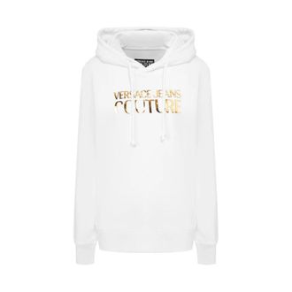 Versace Jeans Couture Wei&szlig;e Kapuzenpullover mit 3D-Logo - - Sweatshirts & Hoodies - Herren - Wei&szlig; - XL