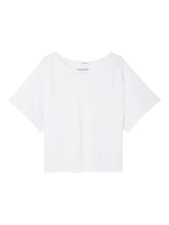 American Vintage t-shirt Apoly &agrave; col bateau - Blanc