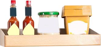 Generico Schwebendes, schwebende Regale für die Wand, hängende Küchenaufbewahrung, dekorativer Weinflaschenhalter, modernes für Badezimmer, Schlafzimmer, Organ