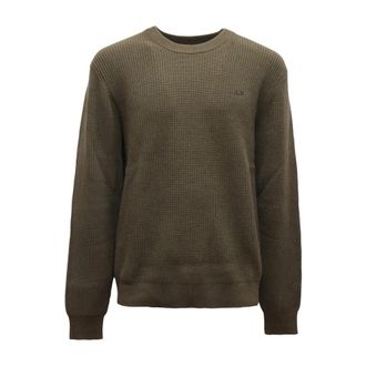 Sun 68 Pullover mit englischem Rippstrickmuster und langen &Auml;rmeln - - Knitwear - Herren - Gr&uuml;n - S