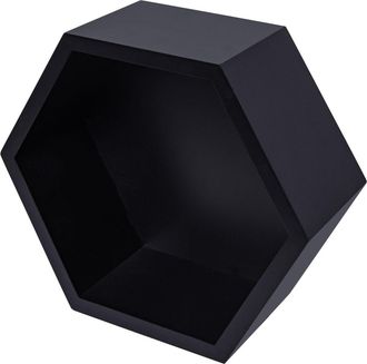 Duraline H&auml;ngeregal Regalboden Wandmodul Wandschrank Wandm&ouml;bel Holzregal Ablage, Farbe:schwarz