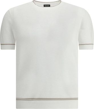 Ermenegildo Zegna Klassisches T-Shirt - Weiß