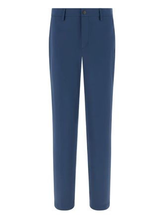 Boggi Milano zip stretch tailored trousers - Blau