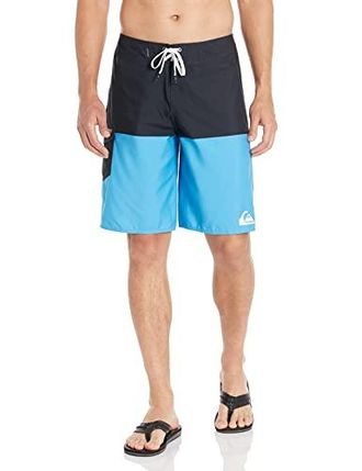 Quiksilver Short de Bain pour Homme Everyday 21 Board Combinaison mod&egrave;le Court, Noir/Bleu, 44
