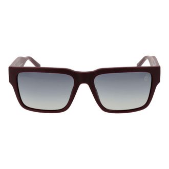Timberland TI-1029380 Polarized Gradient Plastic Sunglasses - Burgundy
