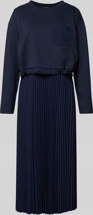 Max Mara Midikleid mit Plisseefalten Modell SCATOLA