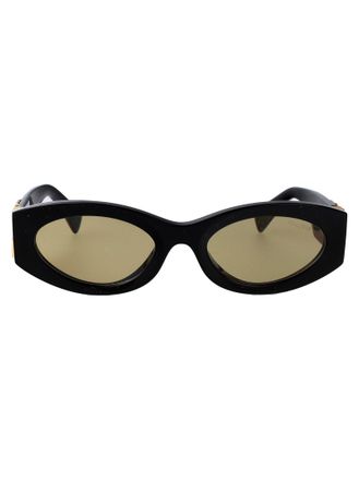 Miu Miu 0MU Black Acetate Sunglasses - Black