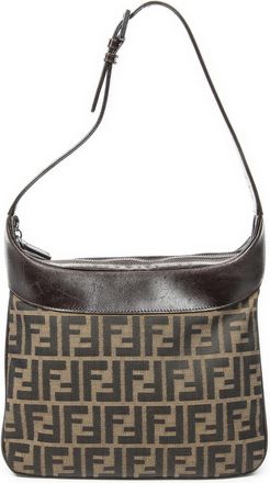 Fendi Crossbody Bags - Vintage Square Zip Hobo - Gr. unisize - in Braun - f&uuml;r Damen