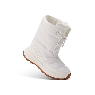 Kizik Juno 2 Bottes de neige &agrave; enfiler pour femme : semelles en caoutchouc durable pour tous les terrains, doublure en fausse fourrure pour plus de chaleur 
