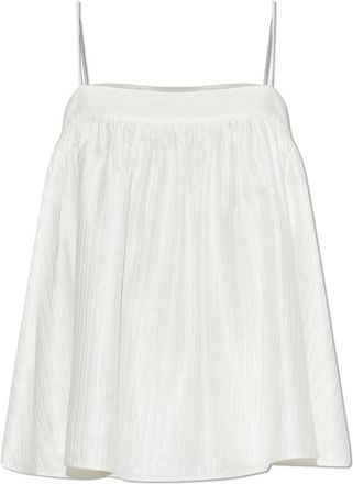 Rotate Rotate Birger Christensen, Femme, Tops, Blanc, Taille: 38 FR D&eacute;bardeur &agrave; bretelles spaghetti