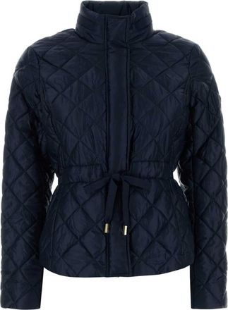 Michael Kors Femme, Vestes, Bleu, Taille: 36 FR Quilted Puffer Jacket