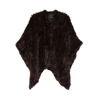 Pinko Pinko - Cape Ciliegio - Femme - Vestes - Brun - Taille: ONE Size