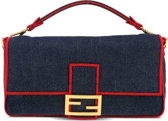 Fendi Baguette Handtasche - Blau