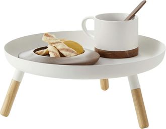 Yamazaki Tableware Plain Tabletttisch, Wei&szlig;, One Size