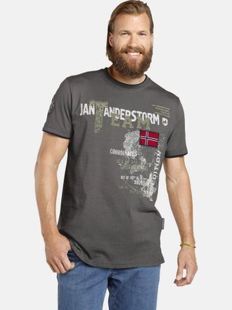Jan Vanderstorm T-Shirt S&Ouml;LVE aus robustem Baumwolljersey