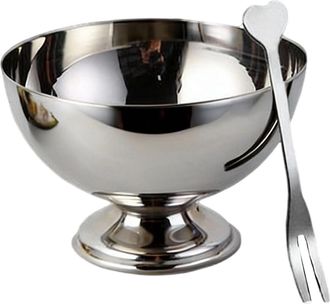 Generico Dessertgl&auml;ser aus Edelstahl, Besteck, Dessertschale, f&uuml;r Zuhause, Hotel, Restaurant, Party, Picknick, Geburtstag, Urlaub, Sommer, Feiern, Snacks