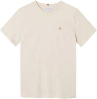 Les Deux Ivory/Orange Stylisches T-Shirt - - Tops - Herren - Beige - L