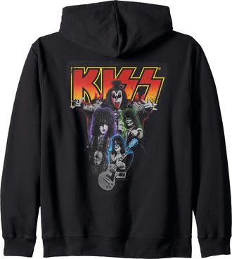 Kiss Kiss Hard Rock Music Band Neon Band by Rock Off Kapuzenjacke