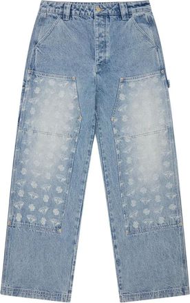 Billionaire Boys Club Homme, Jeans, Bleu, Taille: W34 Pantalon Carpenter en Denim Diamonds & Dollars
