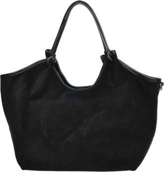 Anna Luchini Schwarz Rindsledertasche