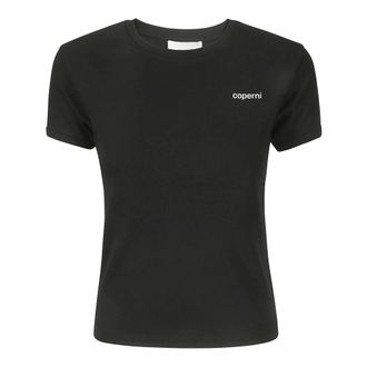 Coperni Logo Slim Fit T-Shirt - - Tops - Damen - Schwarzk - L
