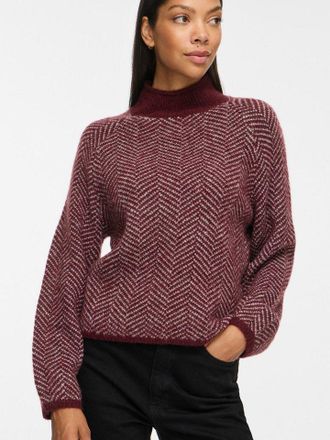 Vila Stehkragenpullover VILORY HIGH NECK L/S KNIT TOP - NOOS Materialmix, regular fit
