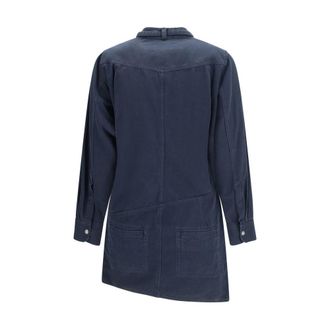 Isabel Marant Womens Blue Cotton Casual Dress
